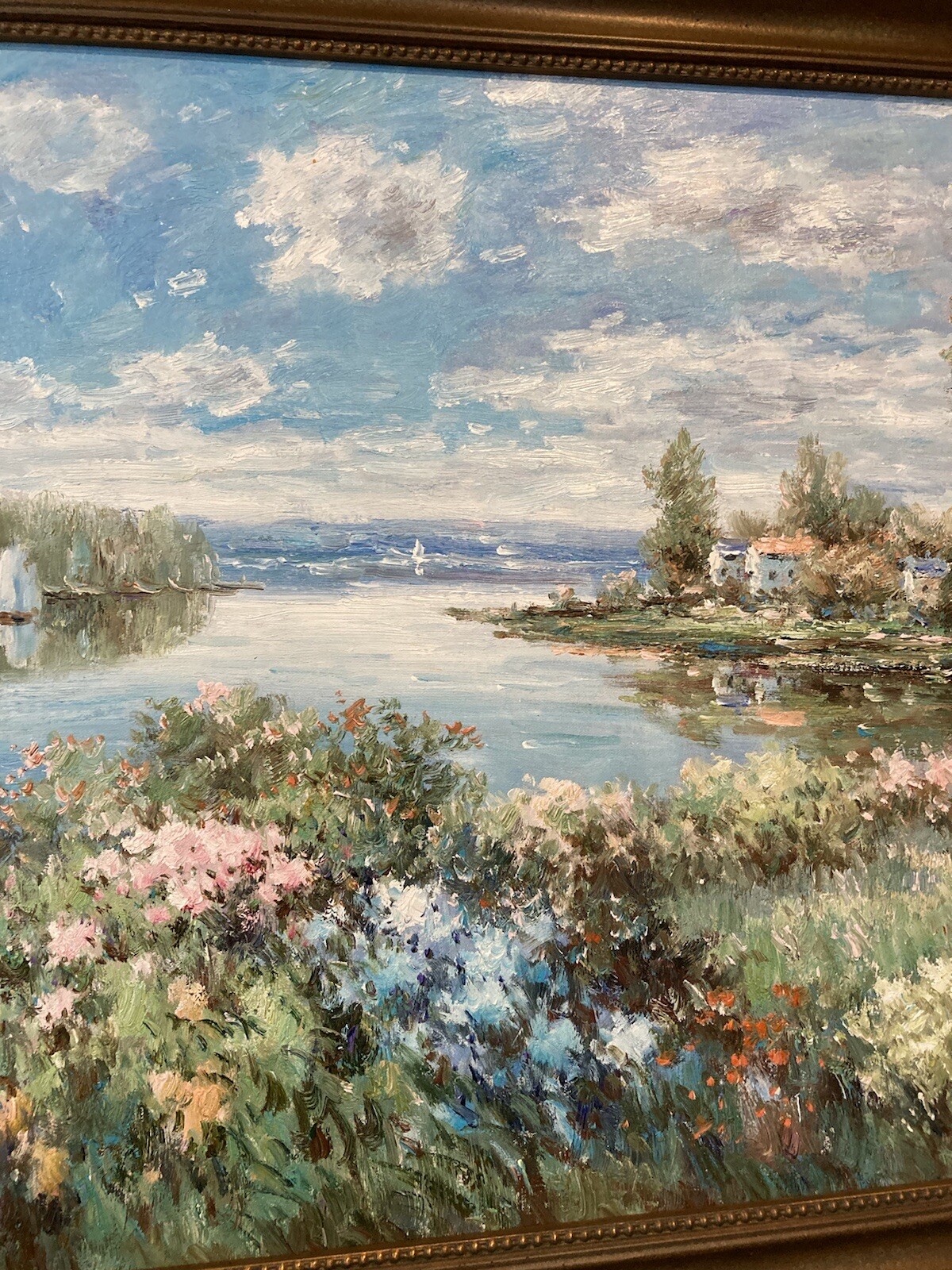 S. Razin Listed Artist Original Oil On Canvas Impressionist Painting ...