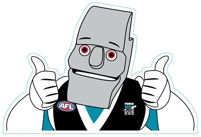 AFL PORT ADELAIDE POWER MASCOT BACK CAR WINDOW DECAL STICKER | eBay