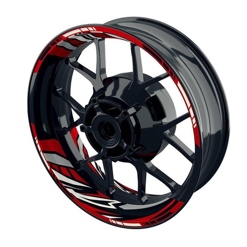 Motorcycle Wheel Stickers WS Racing V5-06 Red ZT | eBay