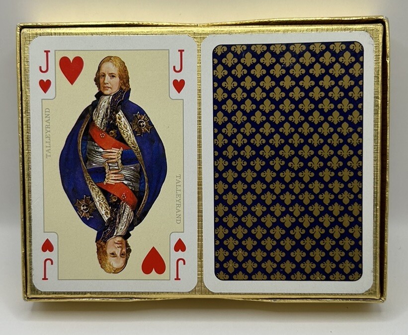 PIATNIK PLAYING CARDS "FRANCE ROYALE BRIDGE" DBL DECK W/ BOX #2142 ...