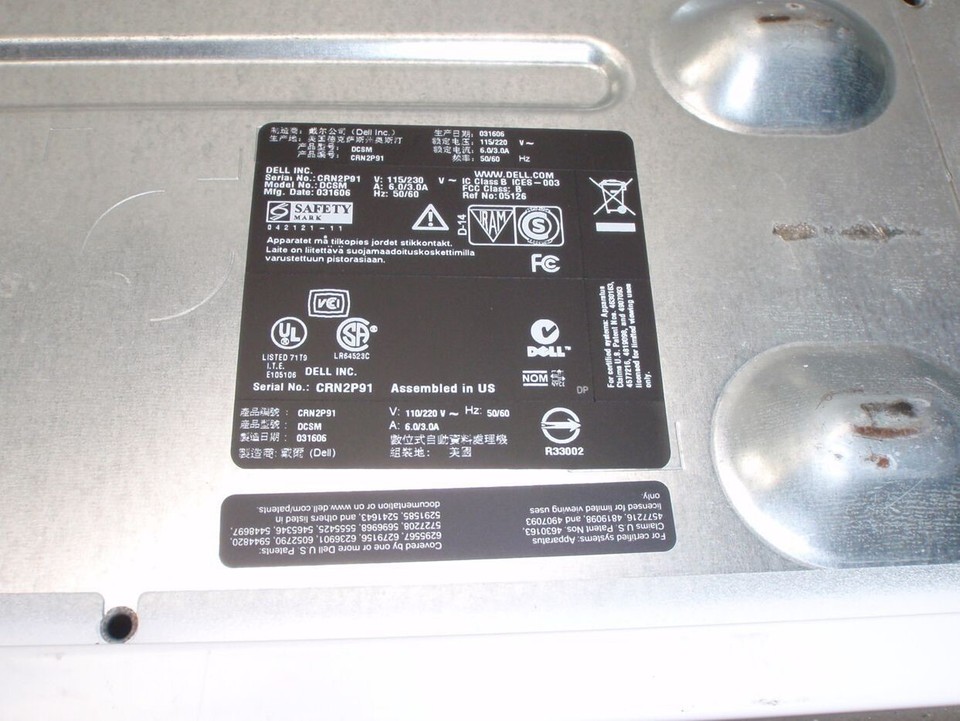 Dell Dimension E510 Desktop PC Model DCSM w Windows XP Media Center ...