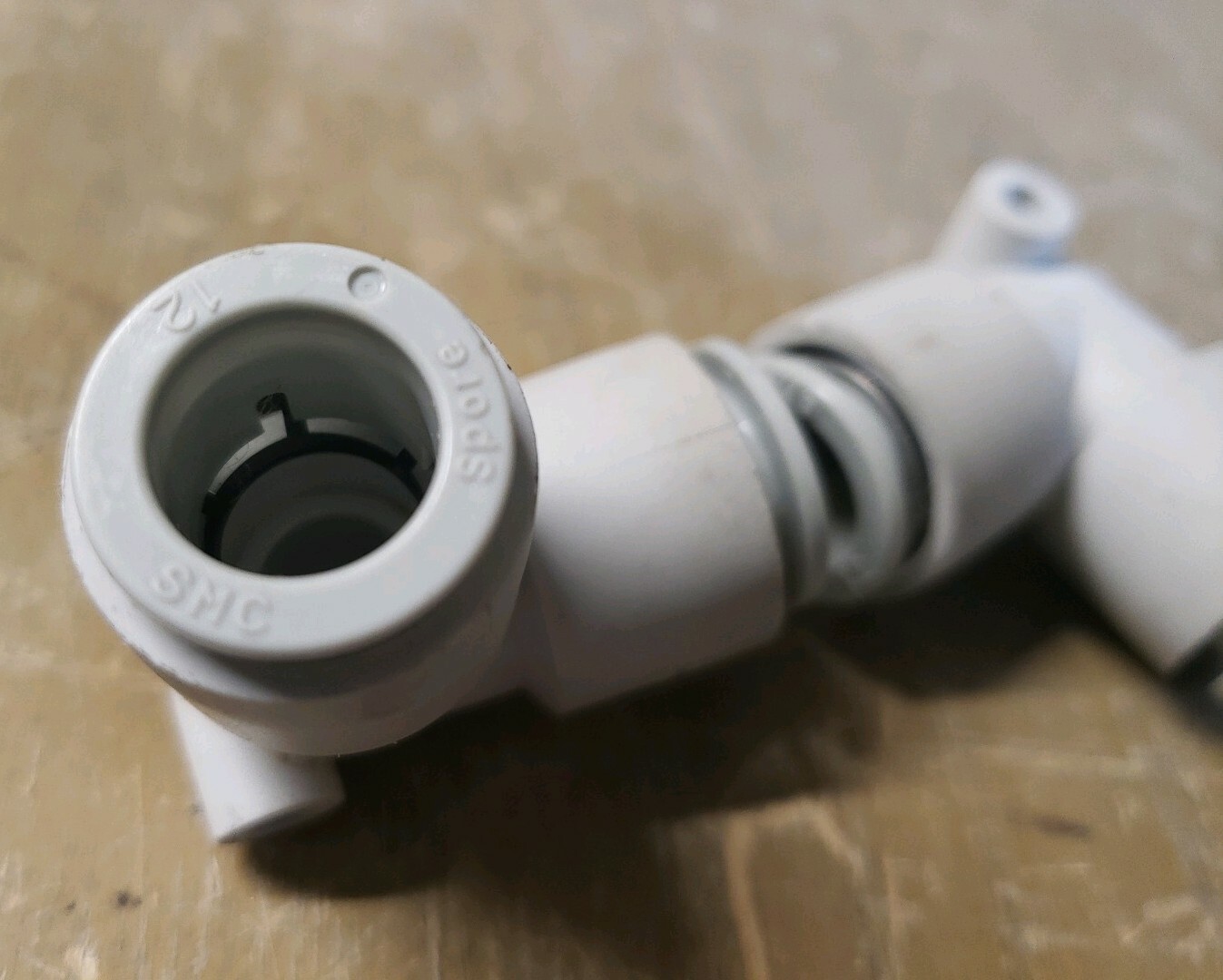 (2) SMC Spore Pneumatic Push Lock Elbow Fittings 12 mm X 12 mm Hose ...