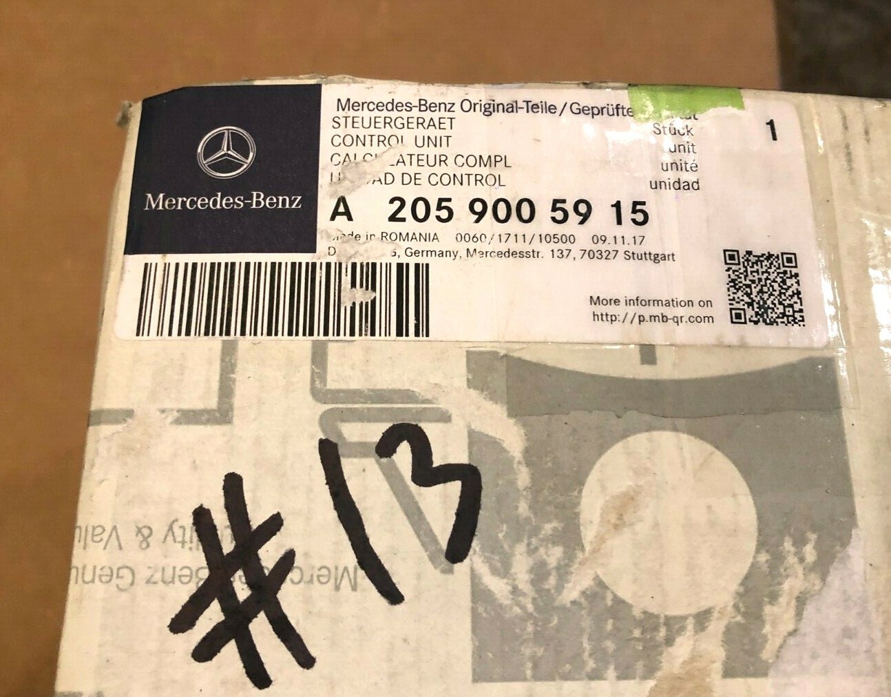 2016 2017 MERCEDES C300 C63 AUDIO NAVIGATION SWITCH KNOB, PART ...