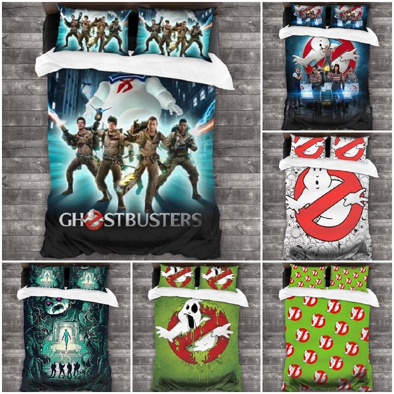Ghostbusters Duvet Cover Pillowcase Single Double King 2/3Pcs Bedding ...