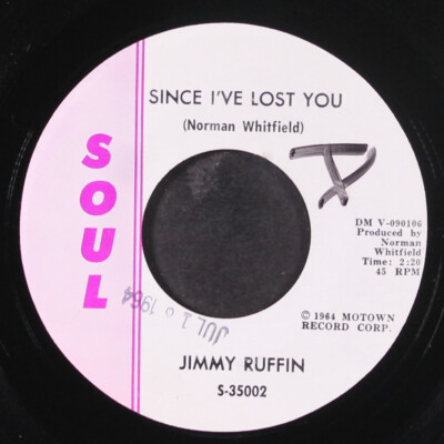 JIMMY RUFFIN: i want her love / since i've lost you SOUL 7" Single 45 ...
