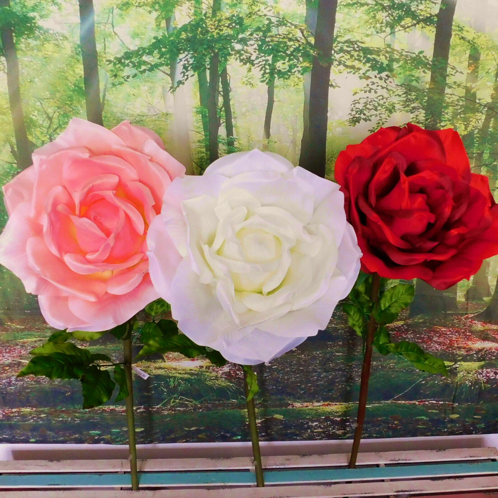 Giant Display Artificial Flower Large Silk Head Shop Wedding Prop 1-1 ...