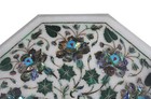 12" Marble Table top Semi Precious Stones floral inlay home room ...
