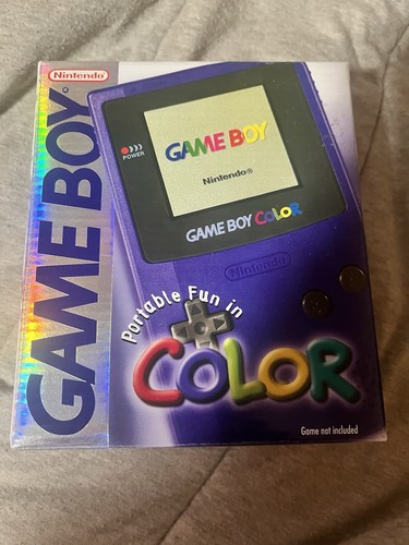 Purple Gameboy Color With Manuals Box Only In Great Condition. | eBay