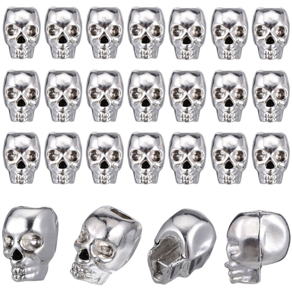 30 Pcs Antique Skull Accessories Travel Beads for Jewelry Making | eBay UK