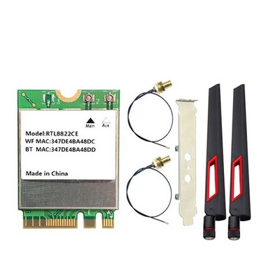 RTL8822CE WiFi Card 1200Mbps Dual Band 2.4G/5G Bluetooth 5.1 M.2 ...