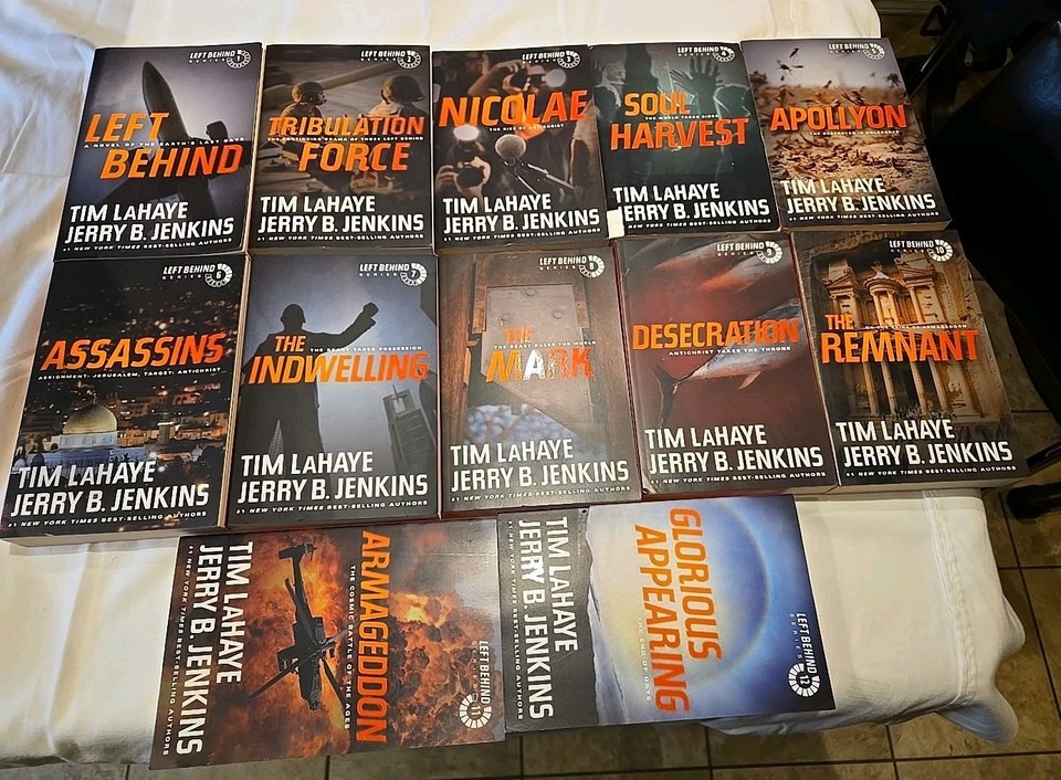 Left Behind Series Complete Set 1-12 Paperback Tim Lahaye Jerry Jenkins ...