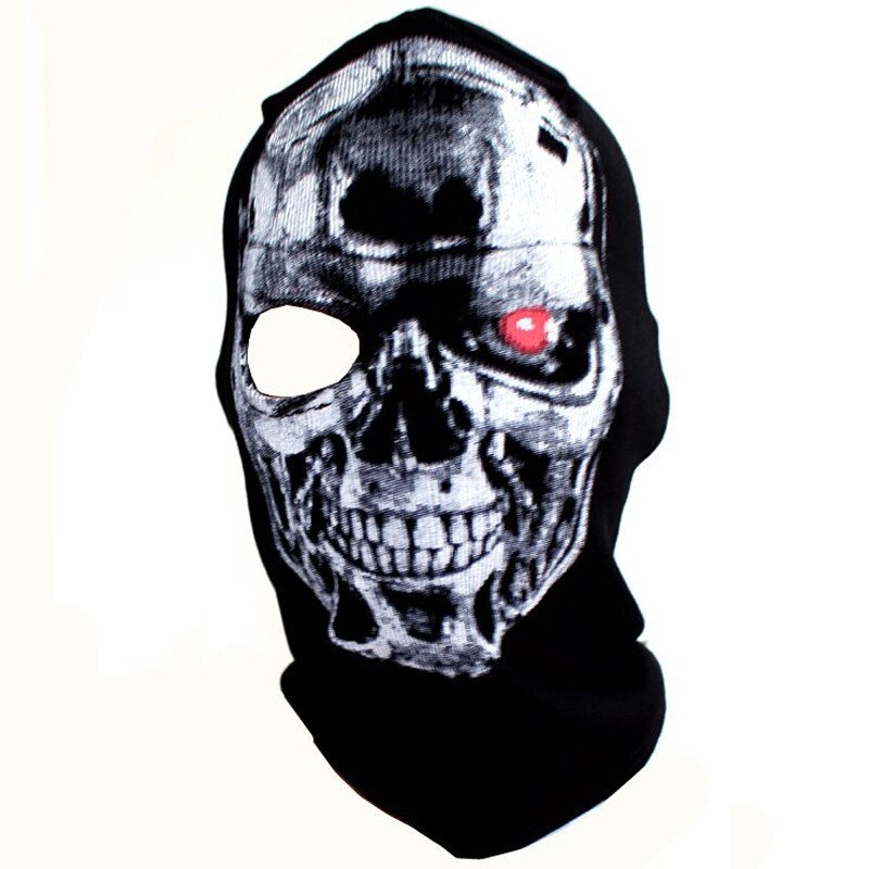 Hunting Balaclava Army Military SWAT Gear Ghost Print Face Mask ...