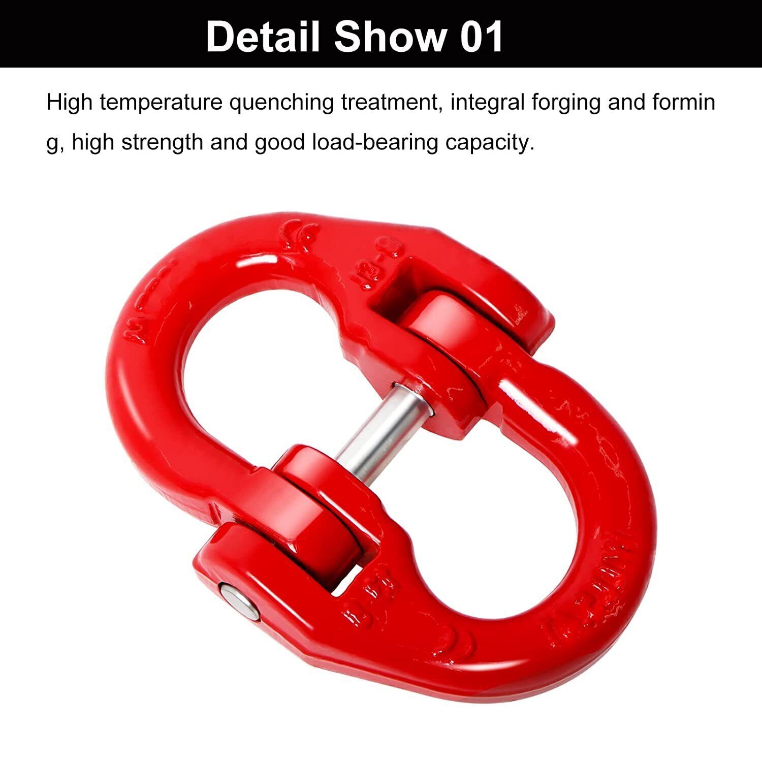 2X 6mm 8mm 10mm Grade 80 HammerLock Chain Connector Link 4X4 Joiner 4WD ...