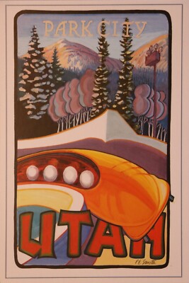 Park City, Utah - BOBSLED / BOBSLEDDING Postcard Gift / Collectible ...