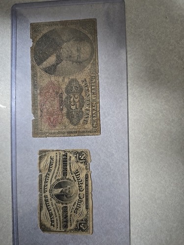 US Currency 25c And 3c (1863) Fraction Paper Money | eBay