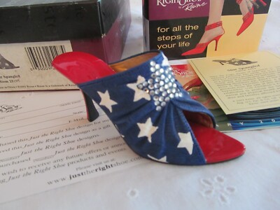 Just The Right Shoe Star Spangled Miniature Shoe by Raine Item 25197 ...