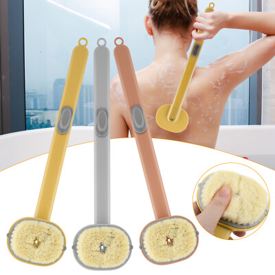 Long Handle Liquid Bath Brush Detachable Back Body Wash Shower Scrubber ...