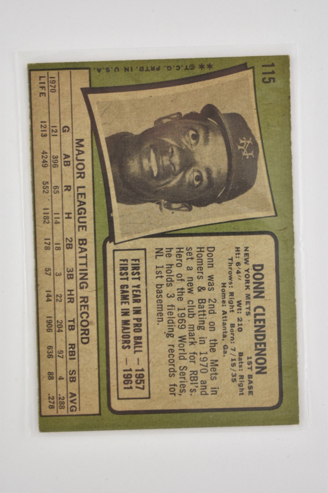 1971 Topps New York Mets Baseball Cards #16 #104 # 115 #136 VG-MT | eBay