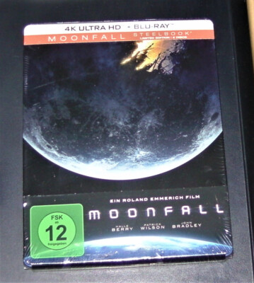 MOONFALL VON ROLAND EMMERICH LIMITIERTE STEELBOOK 4K BLU RAY + BLU RAY ...