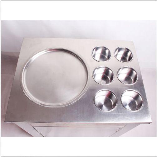 Fried Ice Cream machine Ice Cream Maker For Yogurt with 1 Pan Six ...