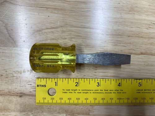 New Old Stock Old Forge 5902 Flat Head Stubby Screwdriver Vintage USA ...