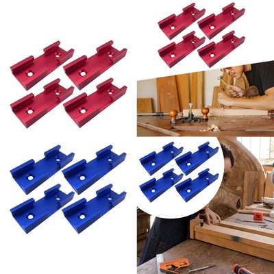 4 Pieces Woodworking T Tracks Cross Connector for Workbench Woodworking ...