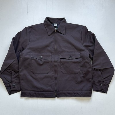 Vintage WearGuard Lined Mechanic Work Jacket Mens Large Brown Workwear ...