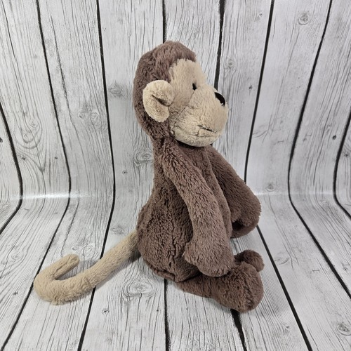 Jellycat Large Bashful Monkey - Large Brown Soft Toy Monkey Beanie Retired 16” | eBay