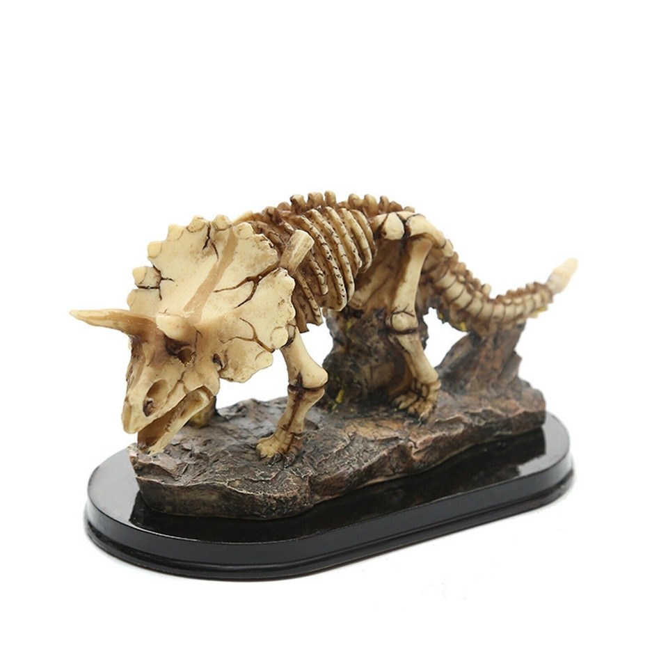 DinosAur Skeleton StAtue OrnAment SimulAtion Resin 3D DinosAur Fossil ...