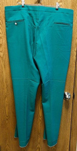 Vintage Sansabelt Golf Pants Mens 42 Green Disco Dress Polyester 80’s ...