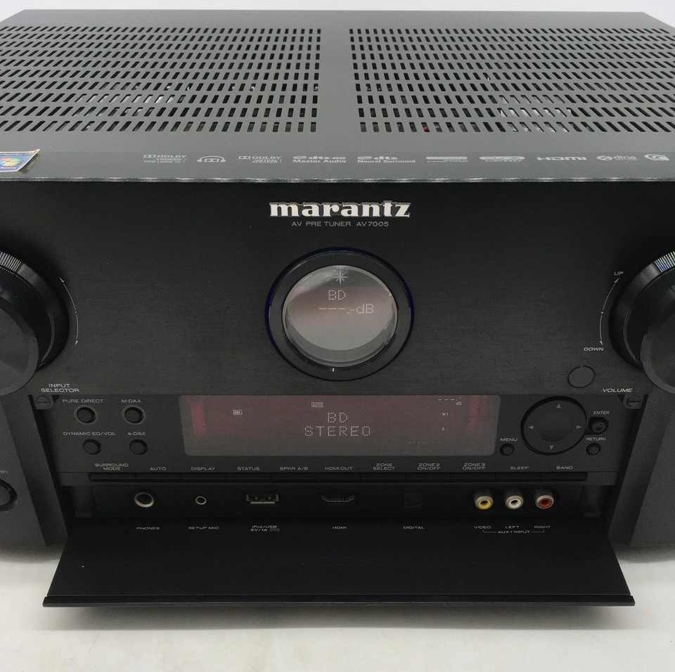 Marantz AV7005 Black AV Preamp Processor – HDMI Home Theater Surround ...