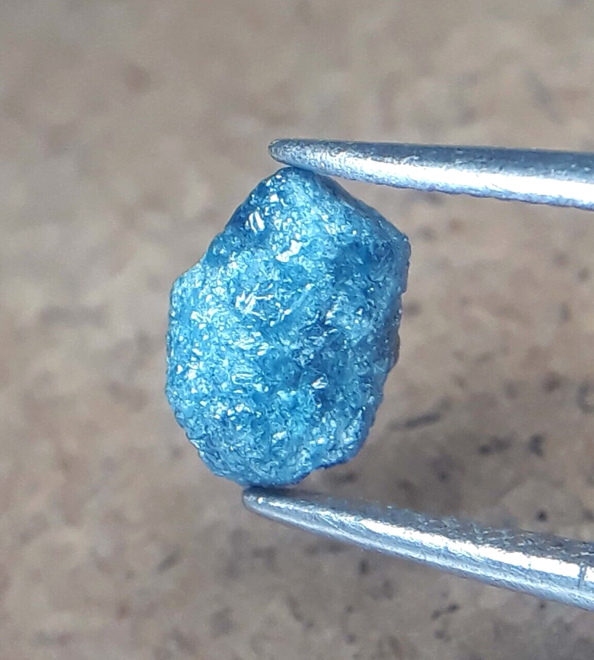 1.75 Ct Natural Blue Diamond Uncut Raw Rough Diamond Blue Color Diamond ...
