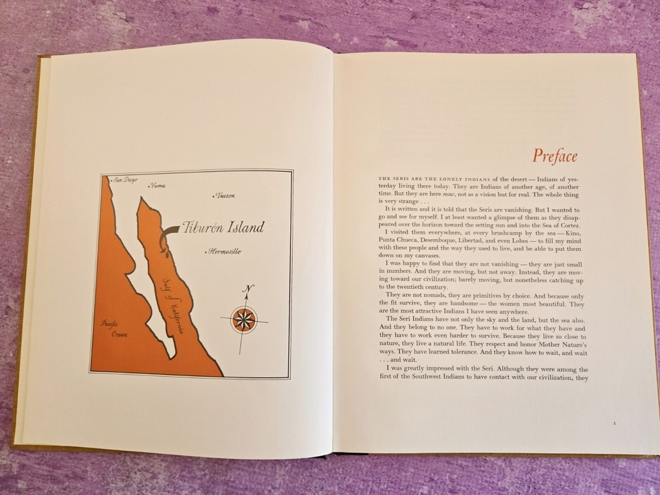 The Seri Indians by Ted De Grazia HC DJ 1970 Tiburon Island Gulf of CA ...