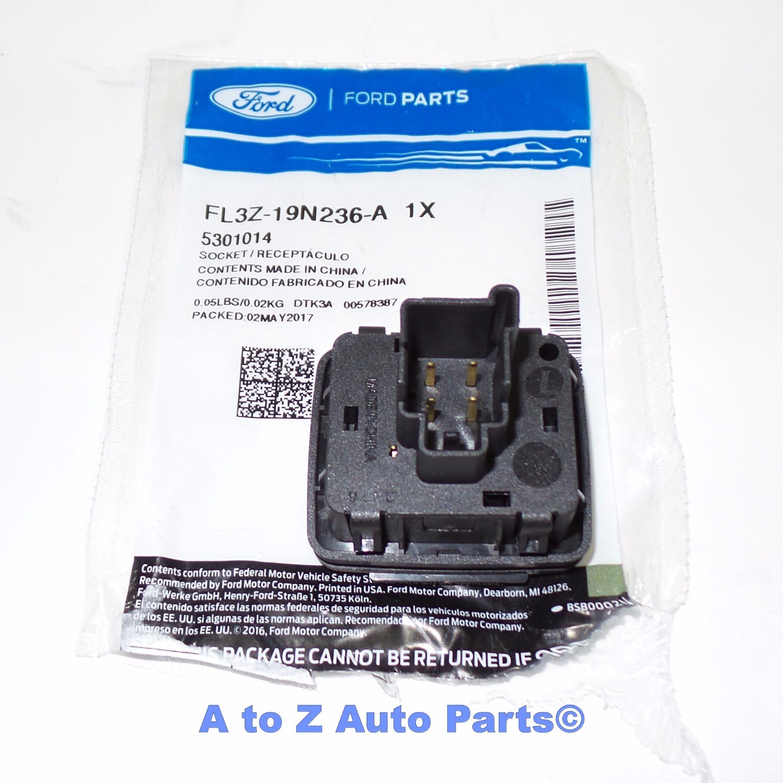 2015-2016 Ford F150 Center Console Rear 110V Volt 400W Power Outlet ...