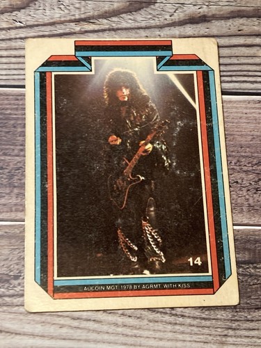 KISS COLLECTOR CARD PUZZLE PIECE #14 1978 DONRUSS AND AUCOIN MGT | eBay