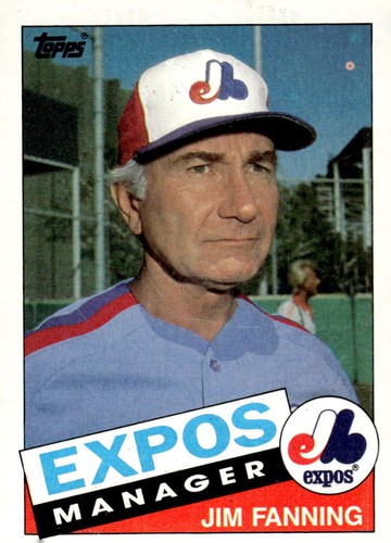 1985 Topps #759 Jim Fanning -MANAGER- Montreal Expos | eBay
