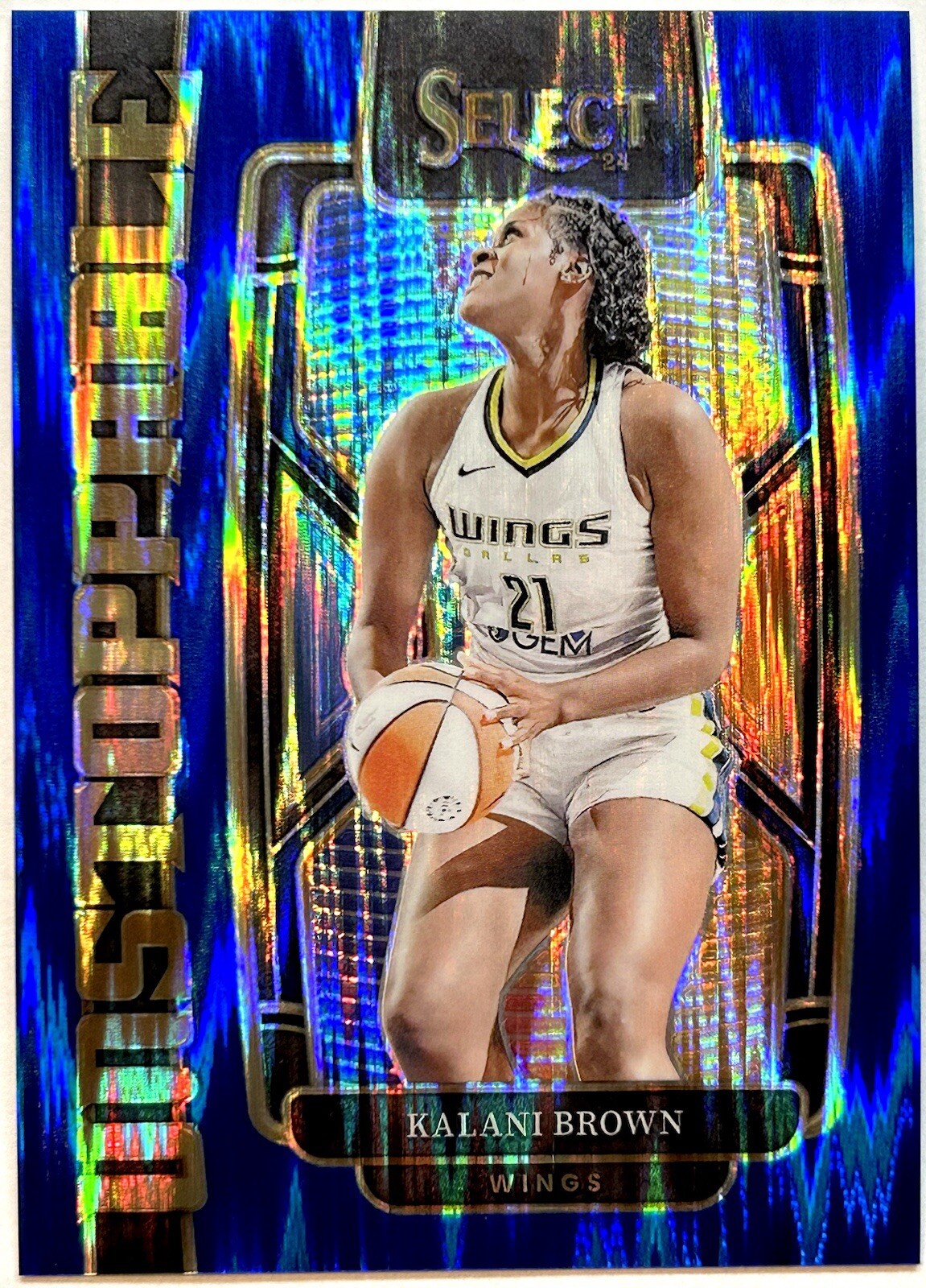2024 Panini Select WNBA - Unstoppable Blue Flash Prizm #4 Kalani Brown ...