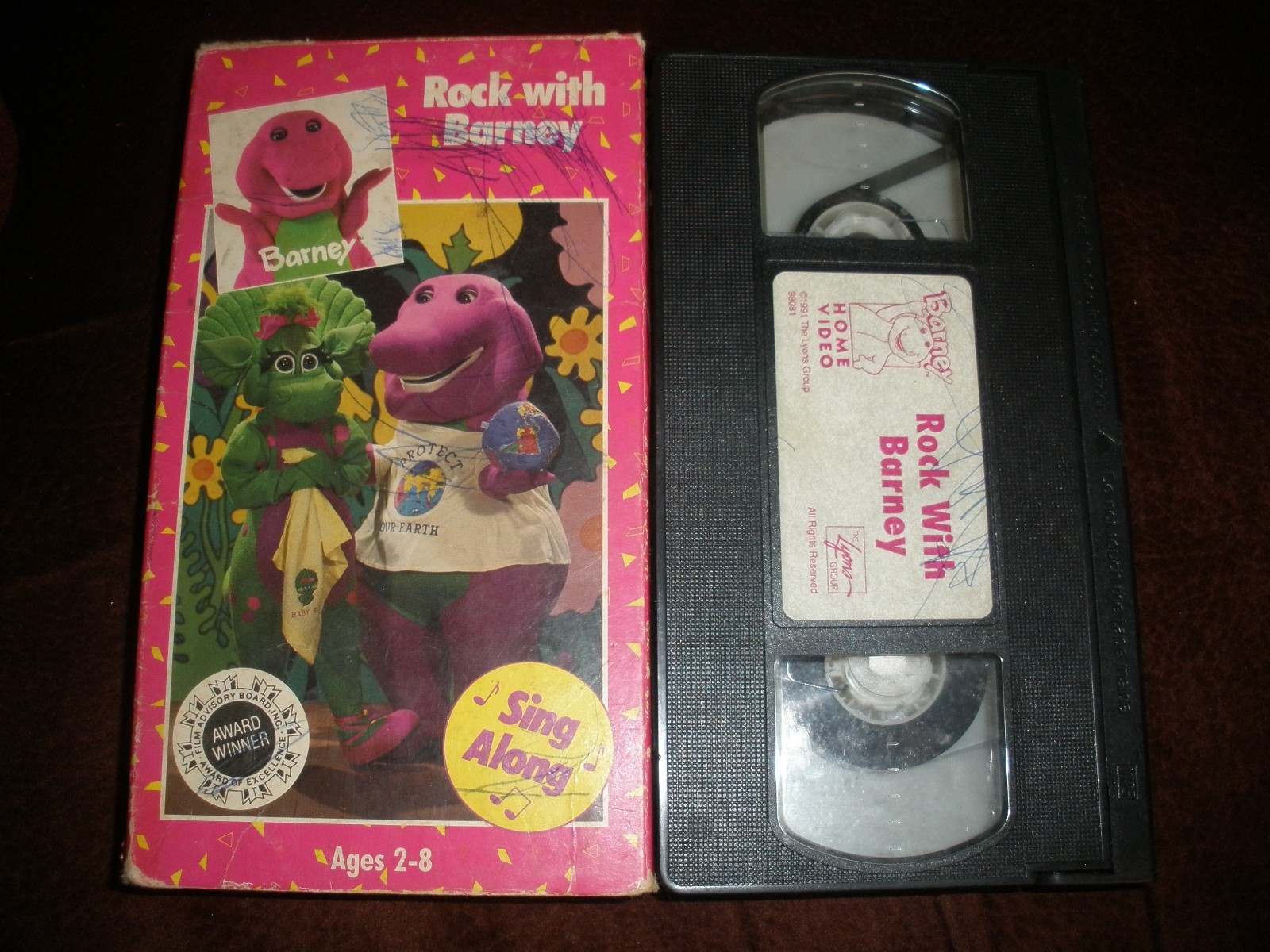 Barney And The Backyard Gang Rock With Barney Vhs