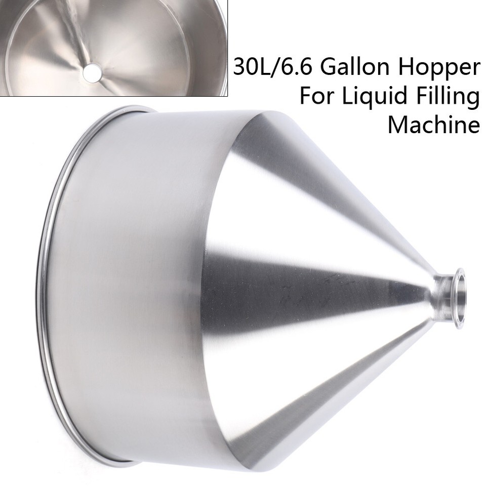 30L Hopper Tank 304 Stainless Steel Hopper for Paste Liquid Filling ...