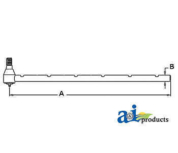 Tie Rod 5109530 fits Fiat 70-66 7090 7293 7294 766 780 80-66 8090 8293 ...