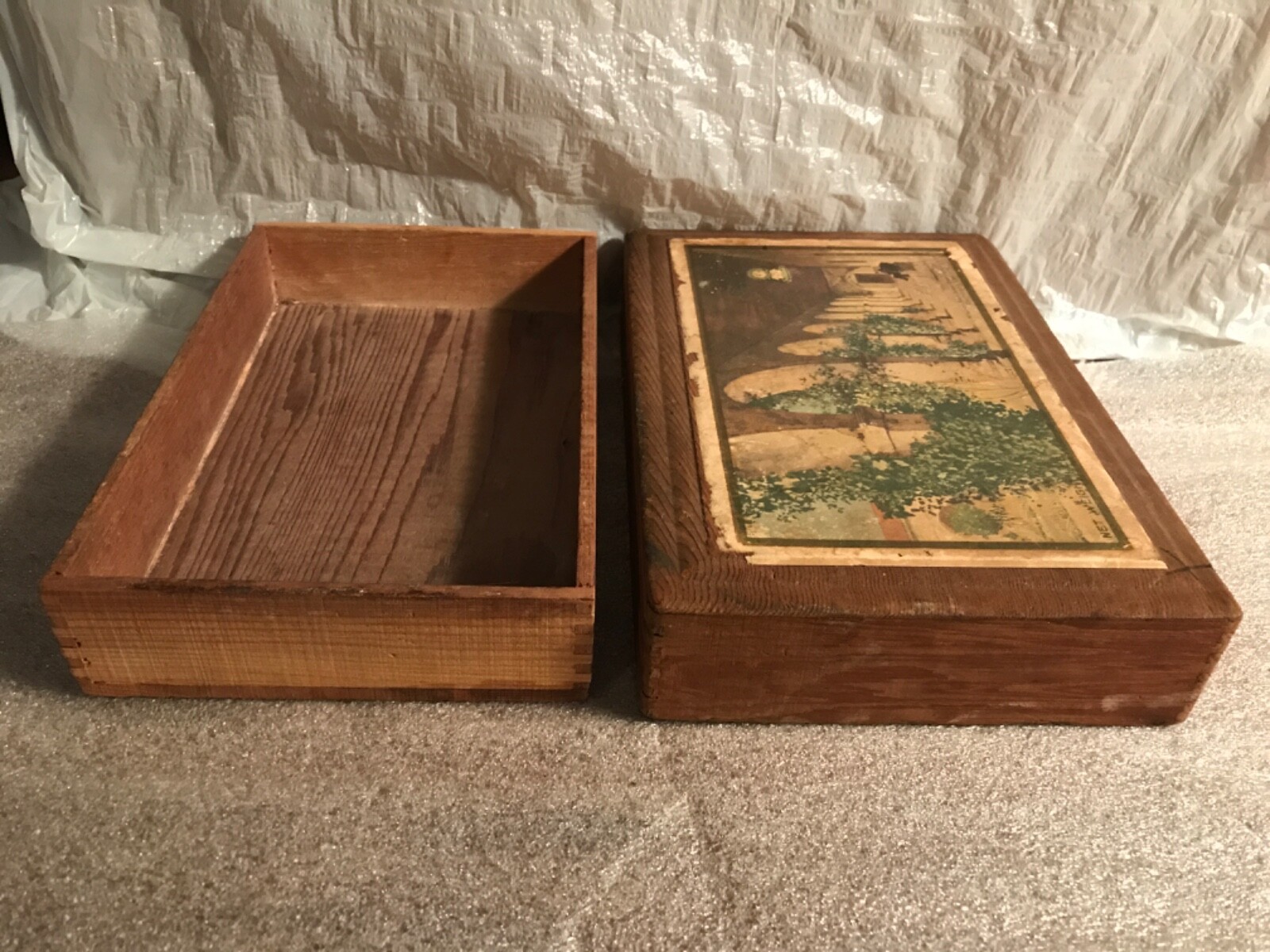 wooden advertising box Lyons California Glace Fruit | eBay