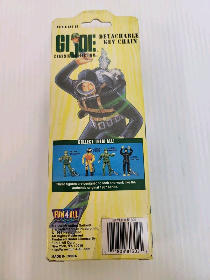 1998 GI Joe Action Sailor Detachable Key Chain - Classic Collection | eBay