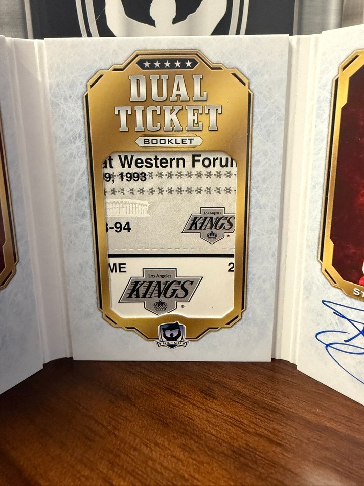 2021-22 UD The Cup Dual Ticket Booklet Auto Wayne Gretzky/ Steve ...