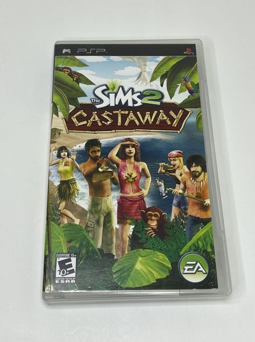 The Sims 2 Two II Castaway Cast Away Sony PlayStation PSP Portable ...