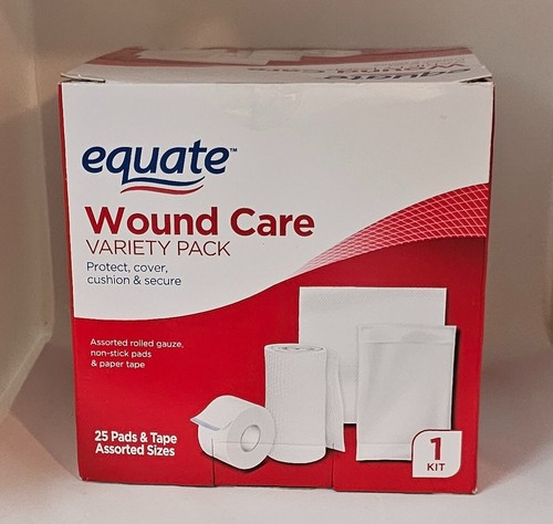 Equate Wound Care Variety Pack Gauze, Pads & Tape DAMAGED BOX -Free ...