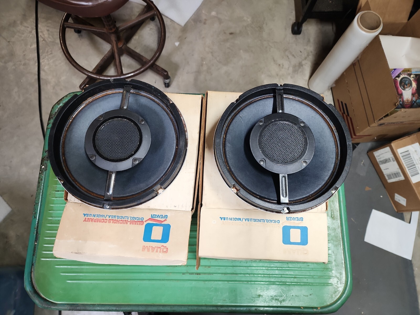 Pair 8" Quam Coax Ceiling Speaker / 8C10COB | eBay