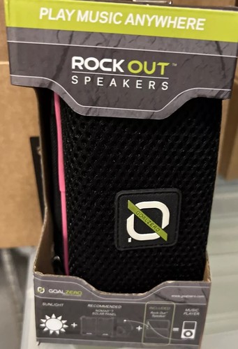 Goal Zero Rock Out Portable Speakers Black & Pink New Outdoor Speaker ...