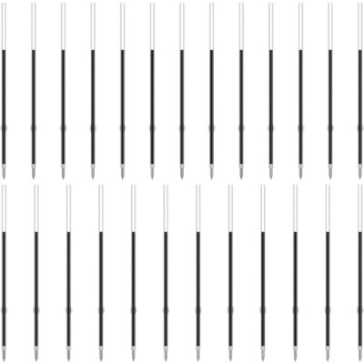 25 x Blue Ballpoint Biro Pen Ink Refill 107mm / 10.7cm Replacement Ball ...