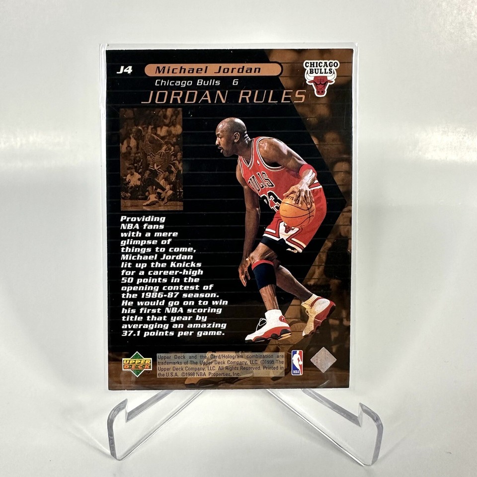 1998 Upper Deck Ovation Michael Jordan Jordan Rules J4 Chicago Bulls | eBay