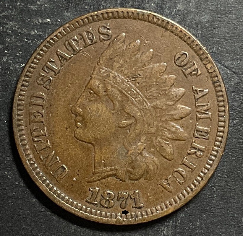 1871 Indian Head Cent SHALLOW N Snow 5 S-5 Ultra Rare Series Key ...